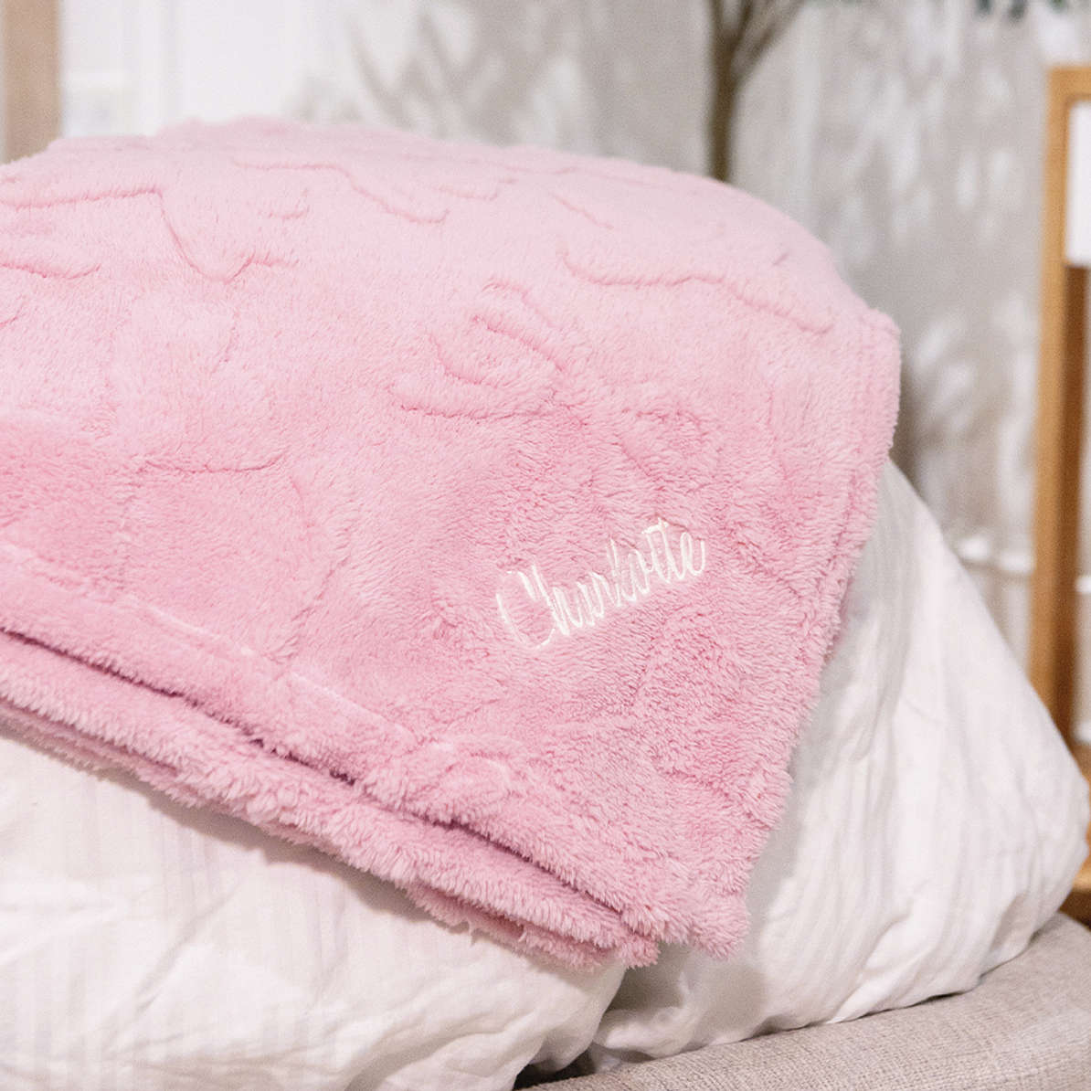 Personalized Bow Blanket | Marleylilly