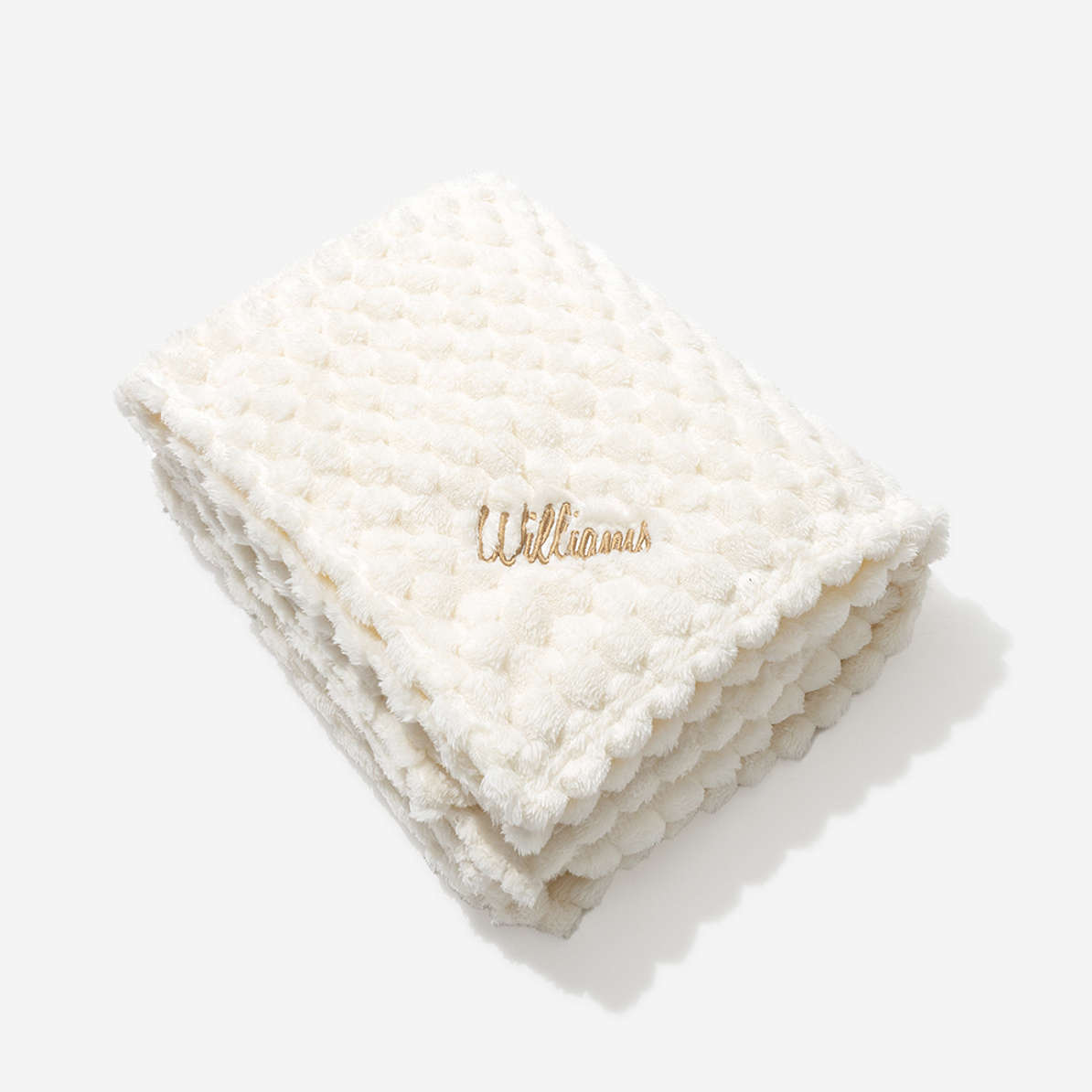 Personalized Textured Plush Blanket | Marleylilly