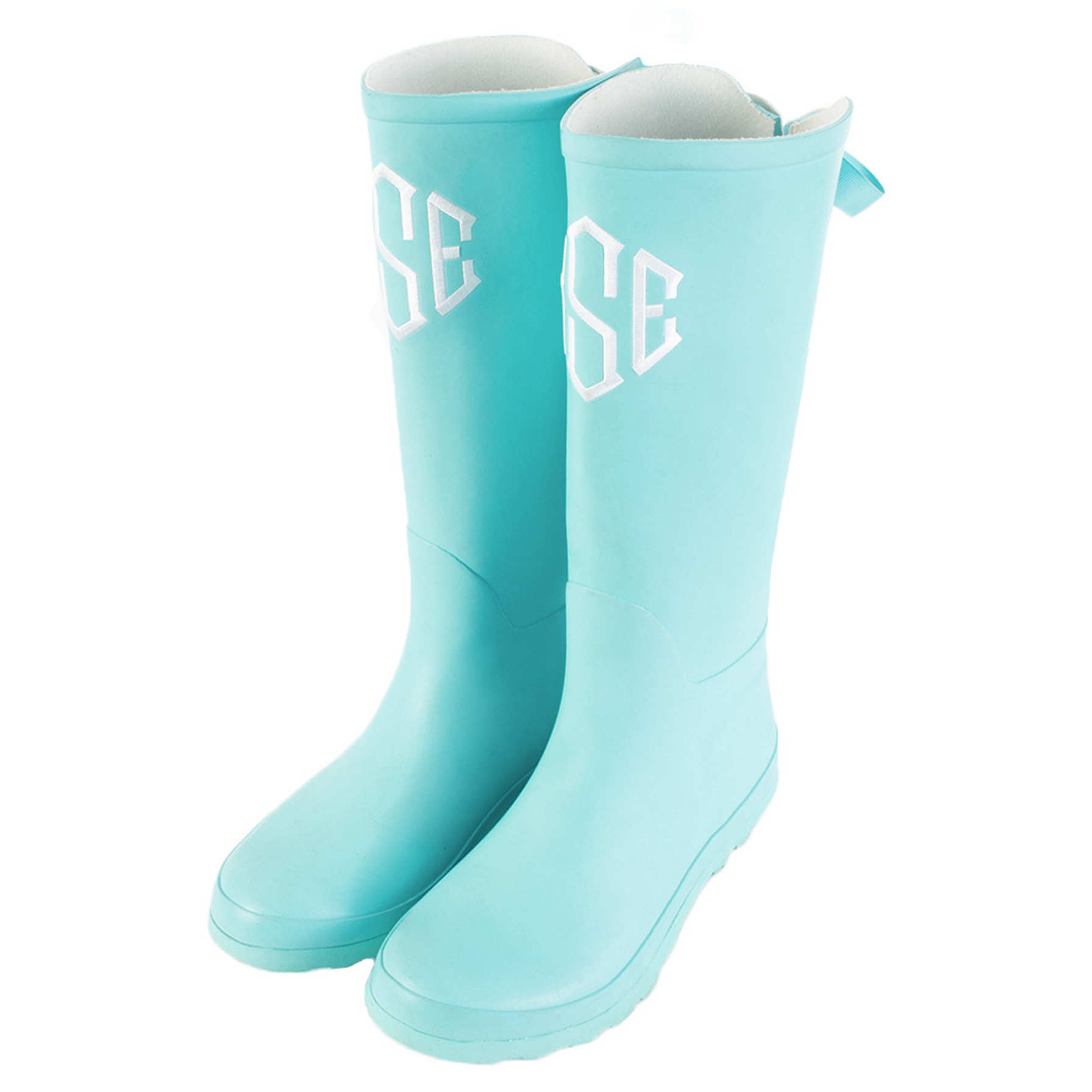 Monogrammed Tall Rubber Rain Boots - Marleylilly