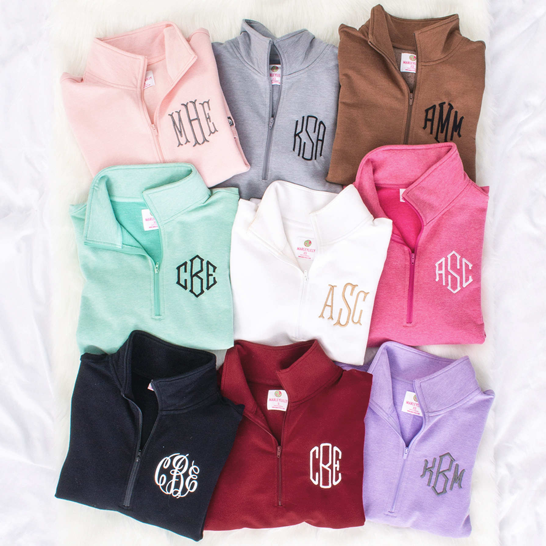 Monogram Pullover Sweatshirt - Marleylilly