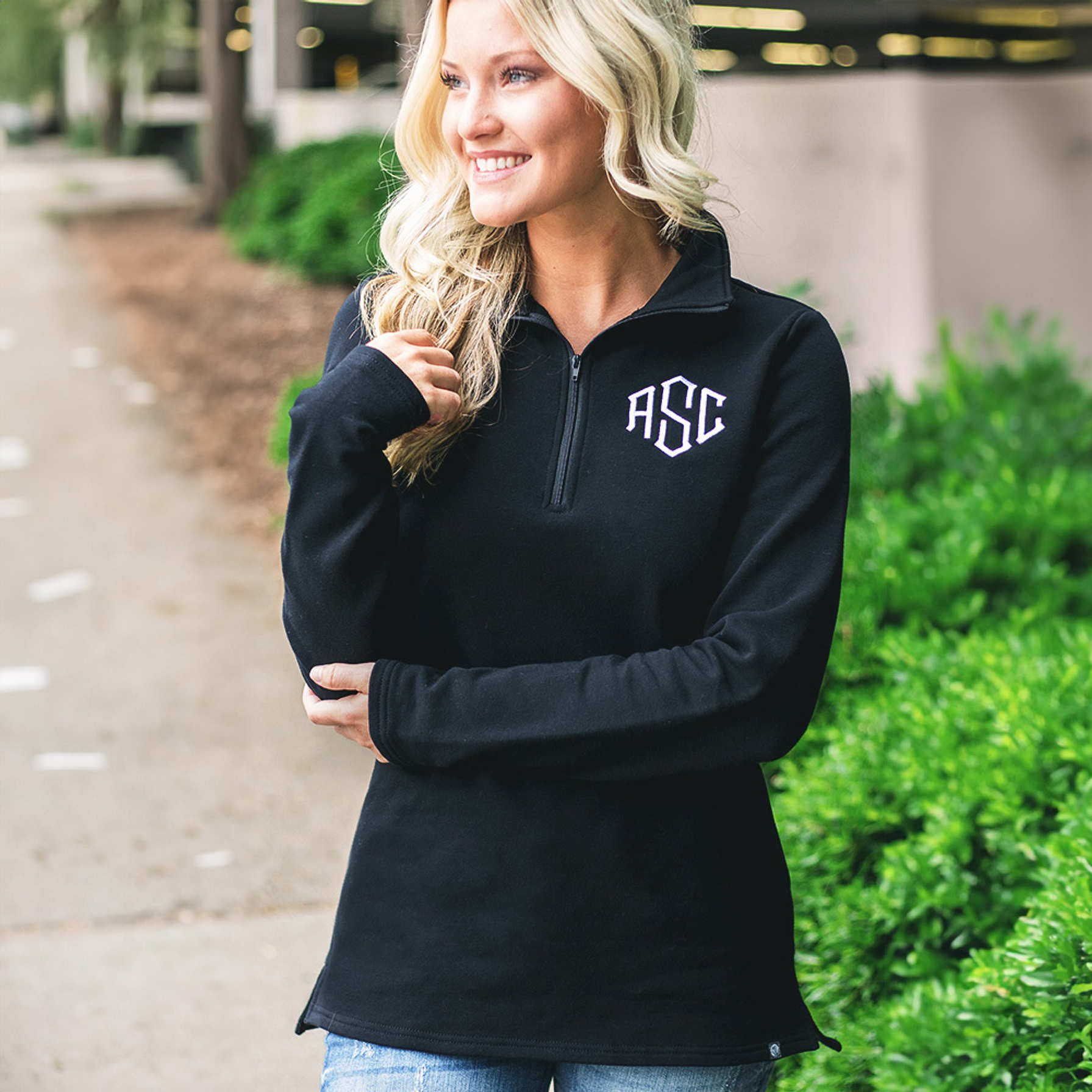 Monogram Pullover Sweatshirt - Marleylilly