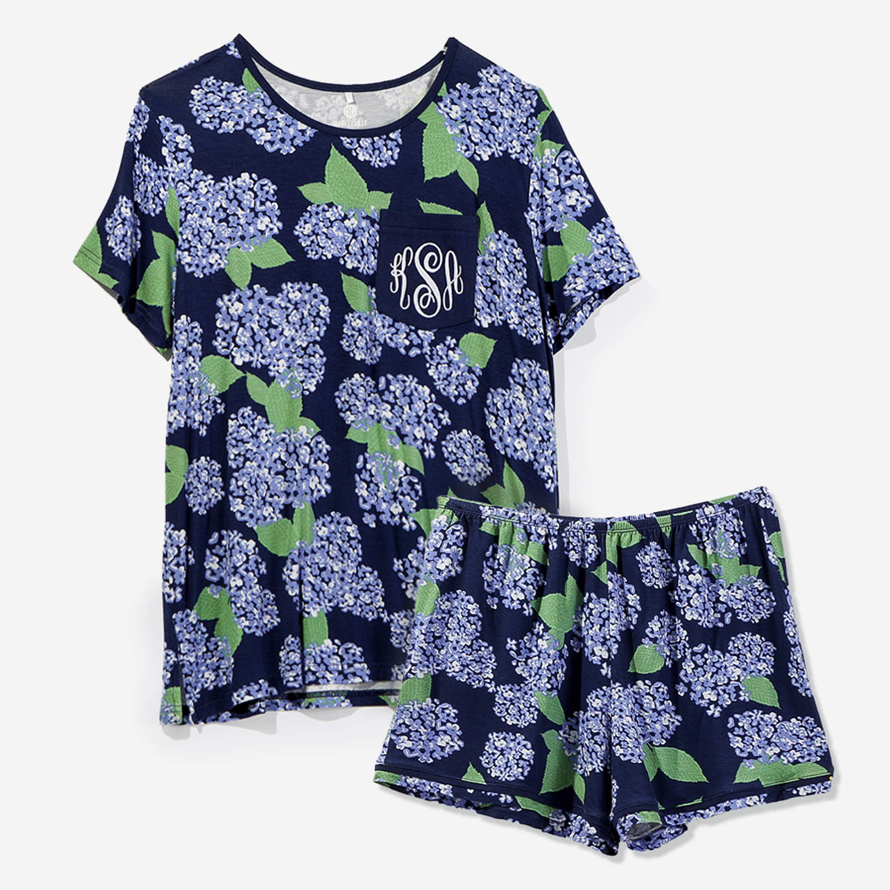 Monogrammed Pajama Shorts Set | Marleylilly