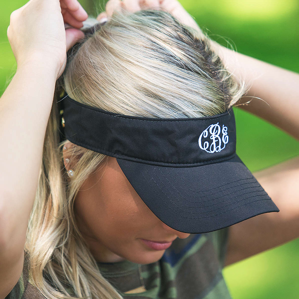 Monogrammed Sun Visor - Personalized Visor