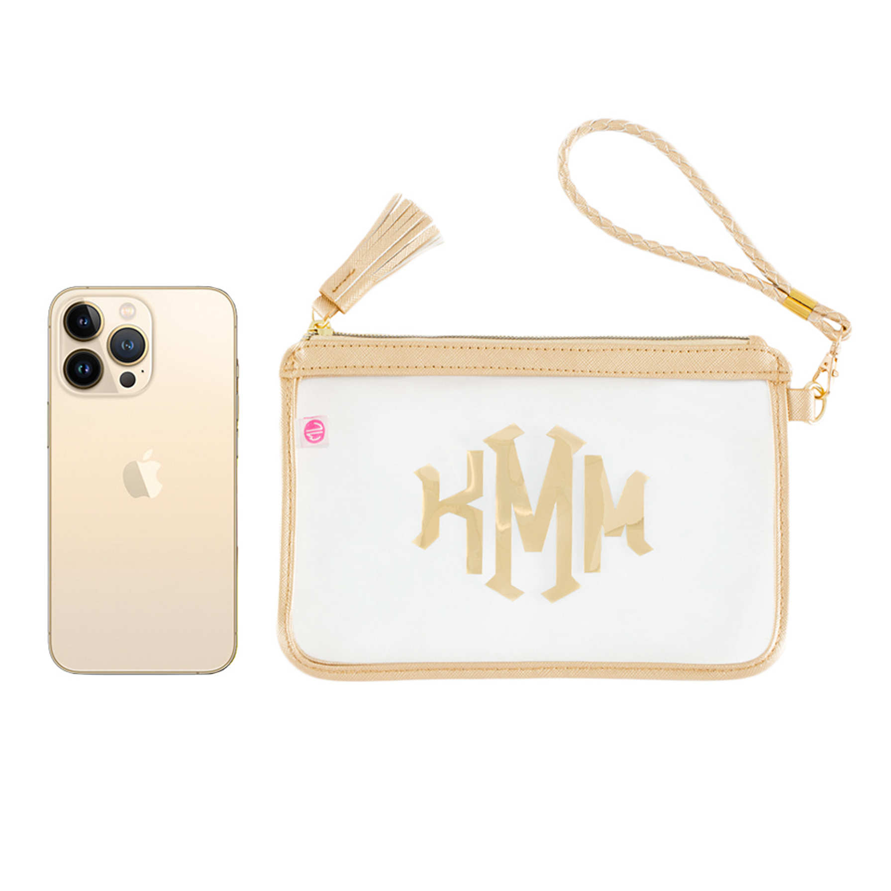 Personalized Stadium Approved Clear Wristlet – Marleylilly