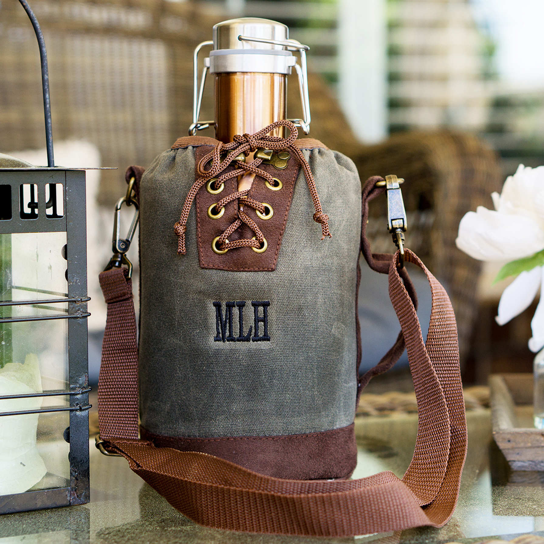 Personalized Growler Tote