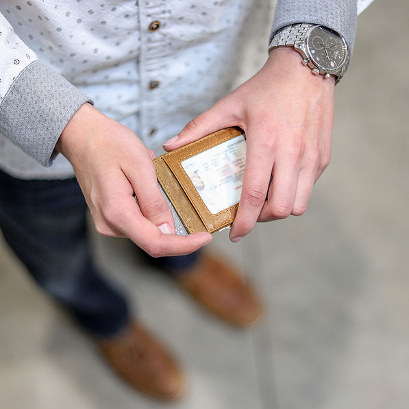 Men’s Monogrammed Wallet with Money Clip — Marleylilly