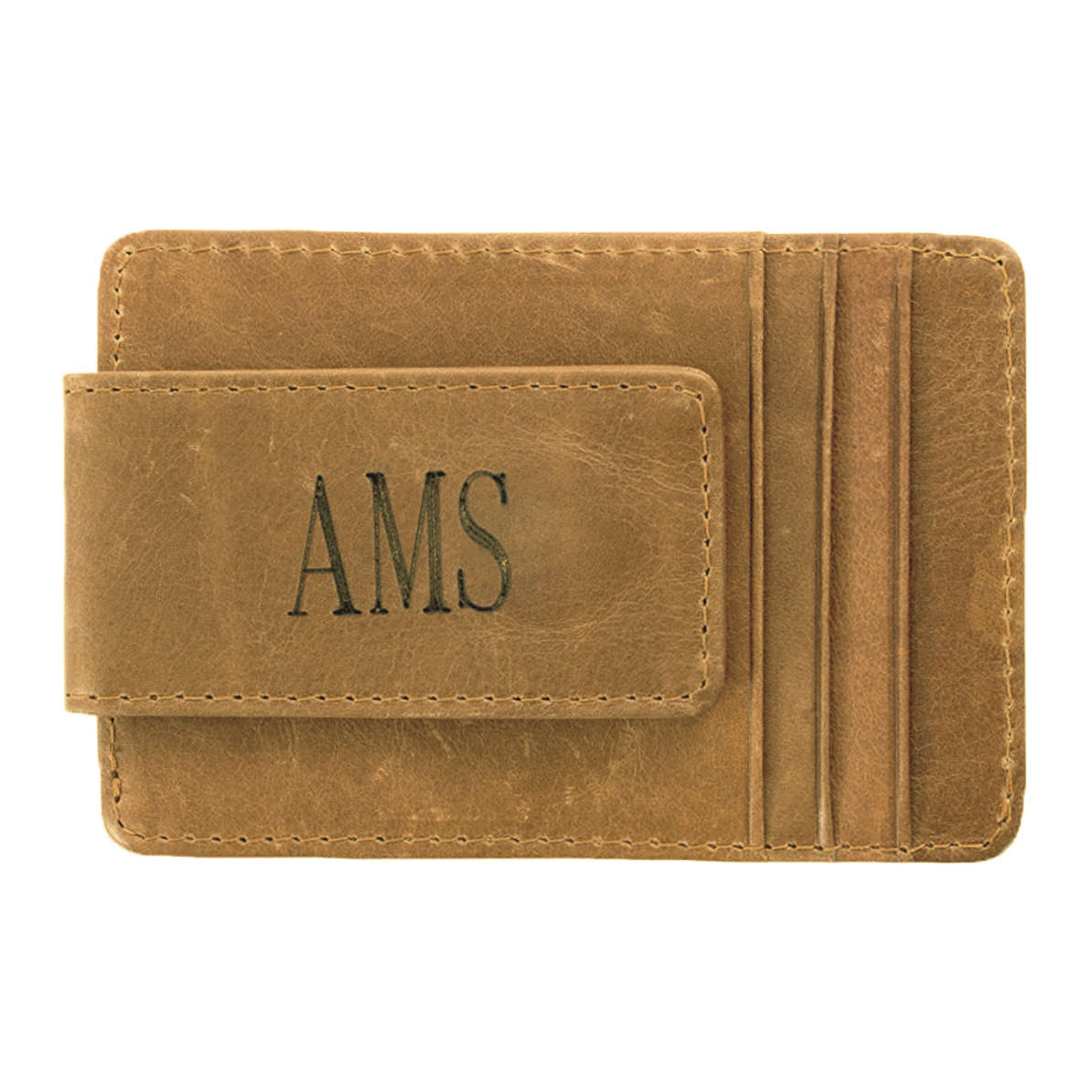Men’s Monogrammed Wallet with Money Clip — Marleylilly