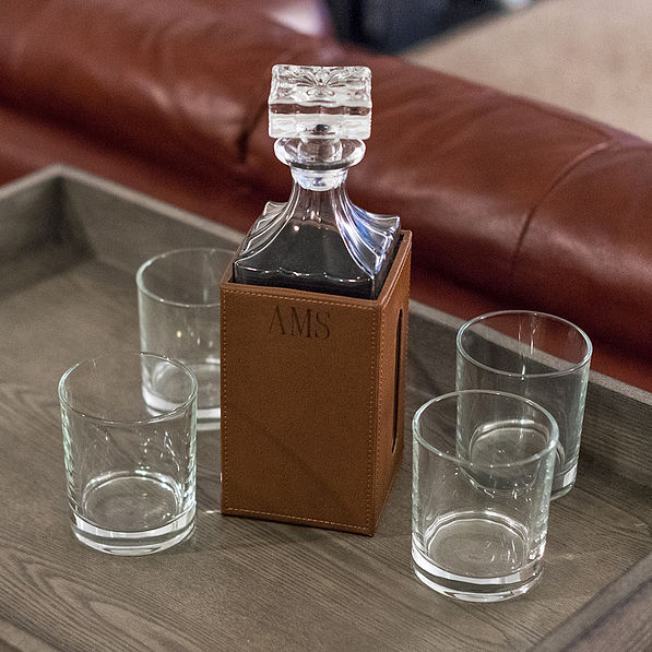 Monogrammed Decanter Set