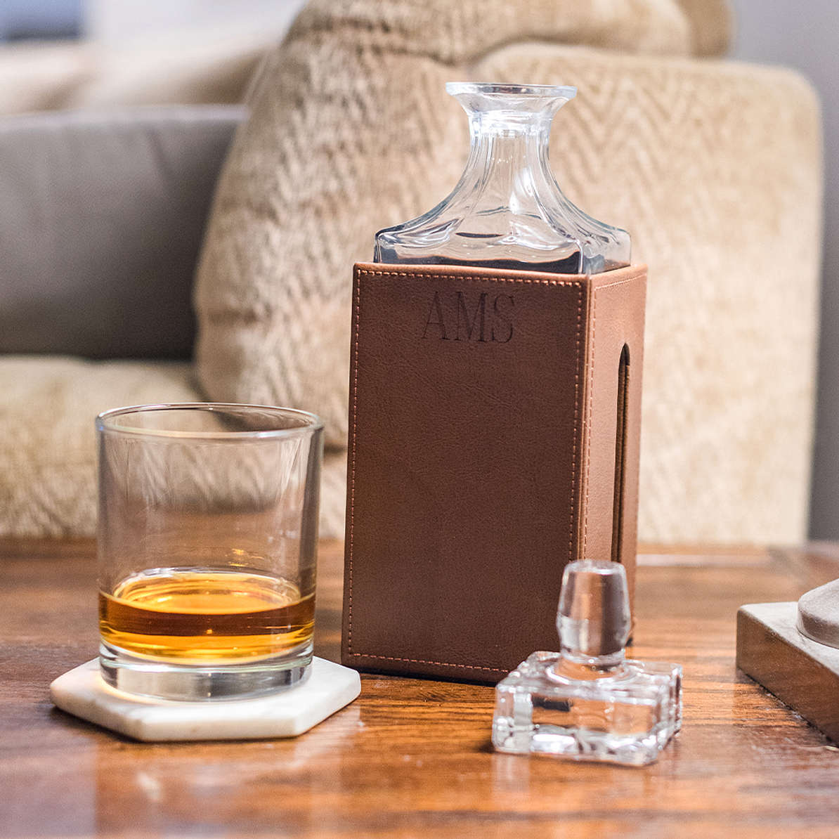 Monogrammed Decanter Set