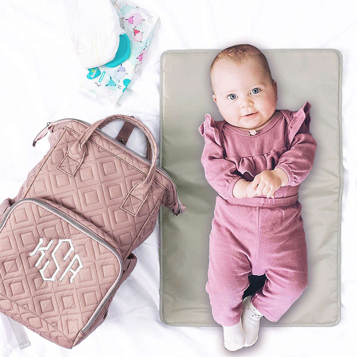 Monogrammed Diaper Bag Backpack — Marleylilly