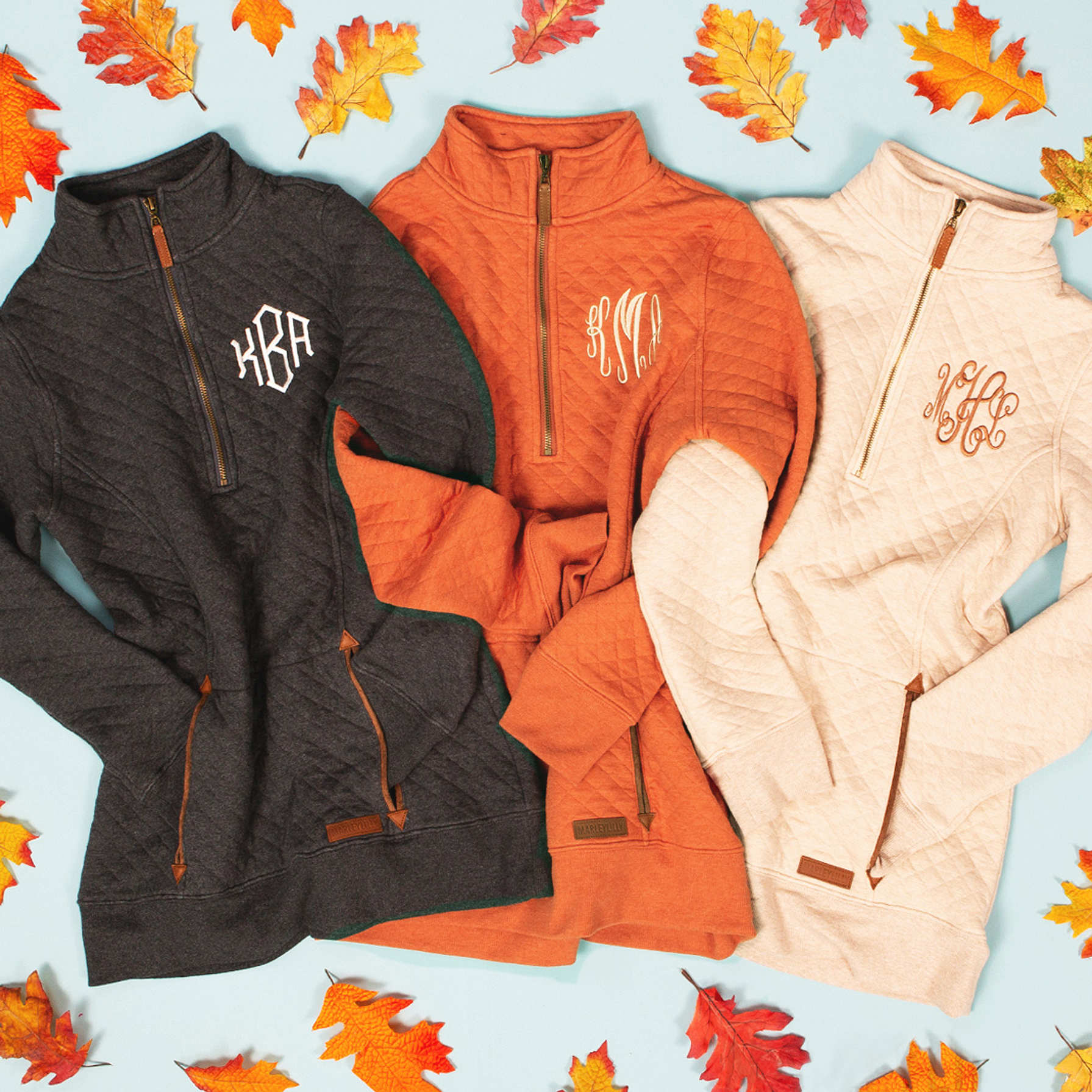 Quilted Sweatshirt Women’s Monogrammed – Marleylilly