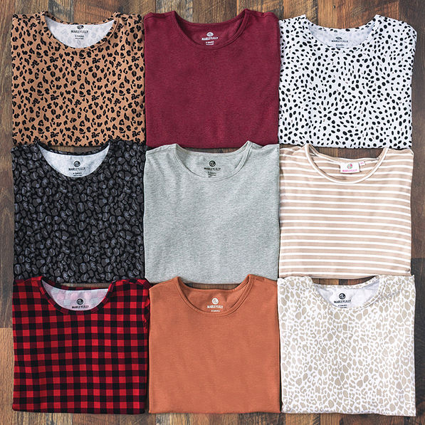 Dropped Hem Layering Tee Tunic - Multiple Colors | Marleylilly