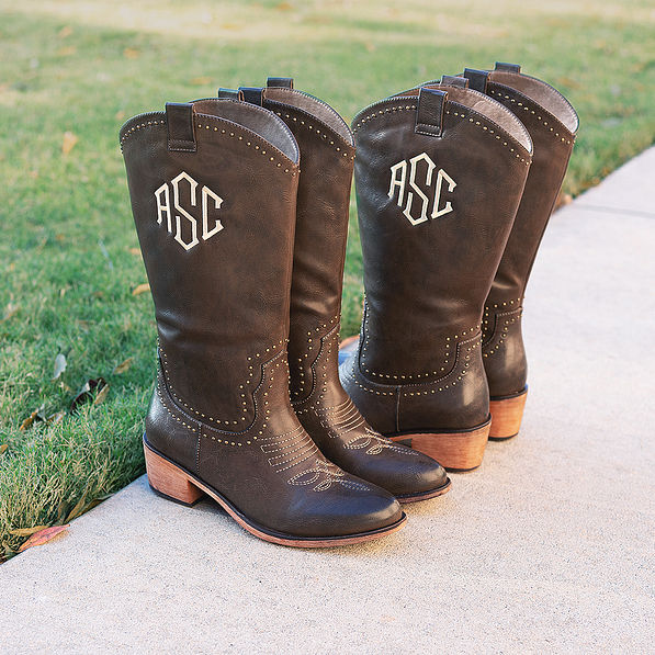 Monogrammed Cowboy Boots - Shop Women's Personalized Footwear
