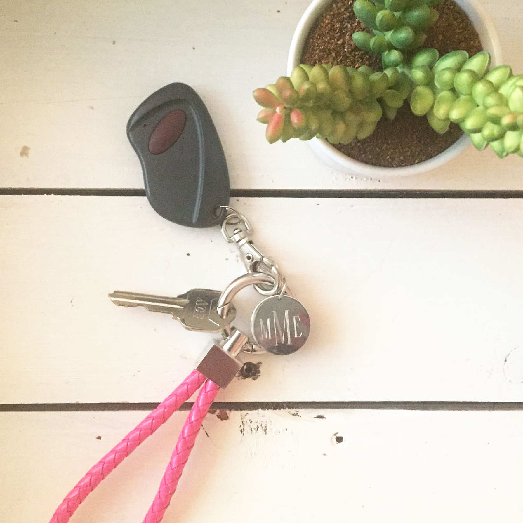 Personalized Braided Key Fob - Marleylilly