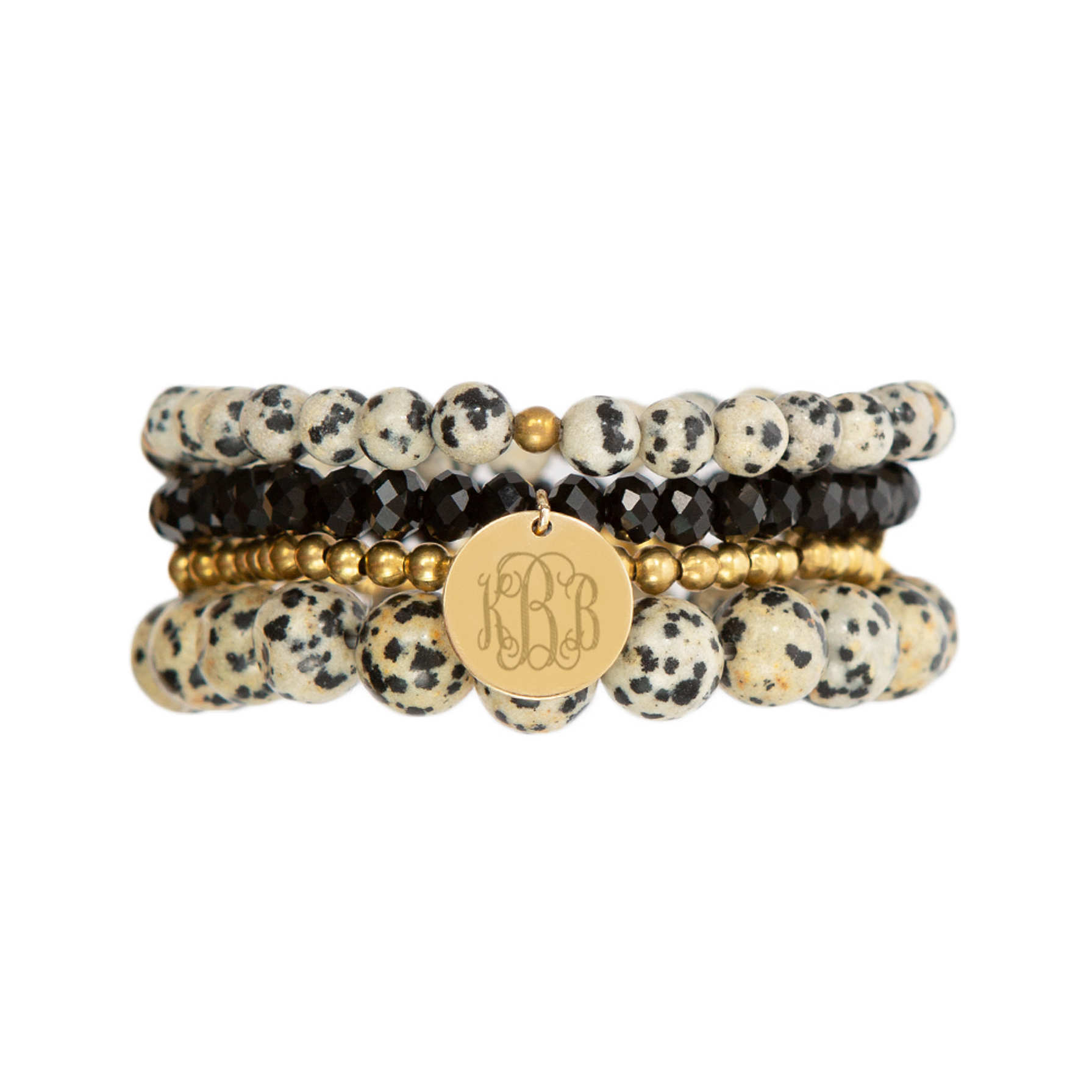 Personalized Leopard Bracelet Stack