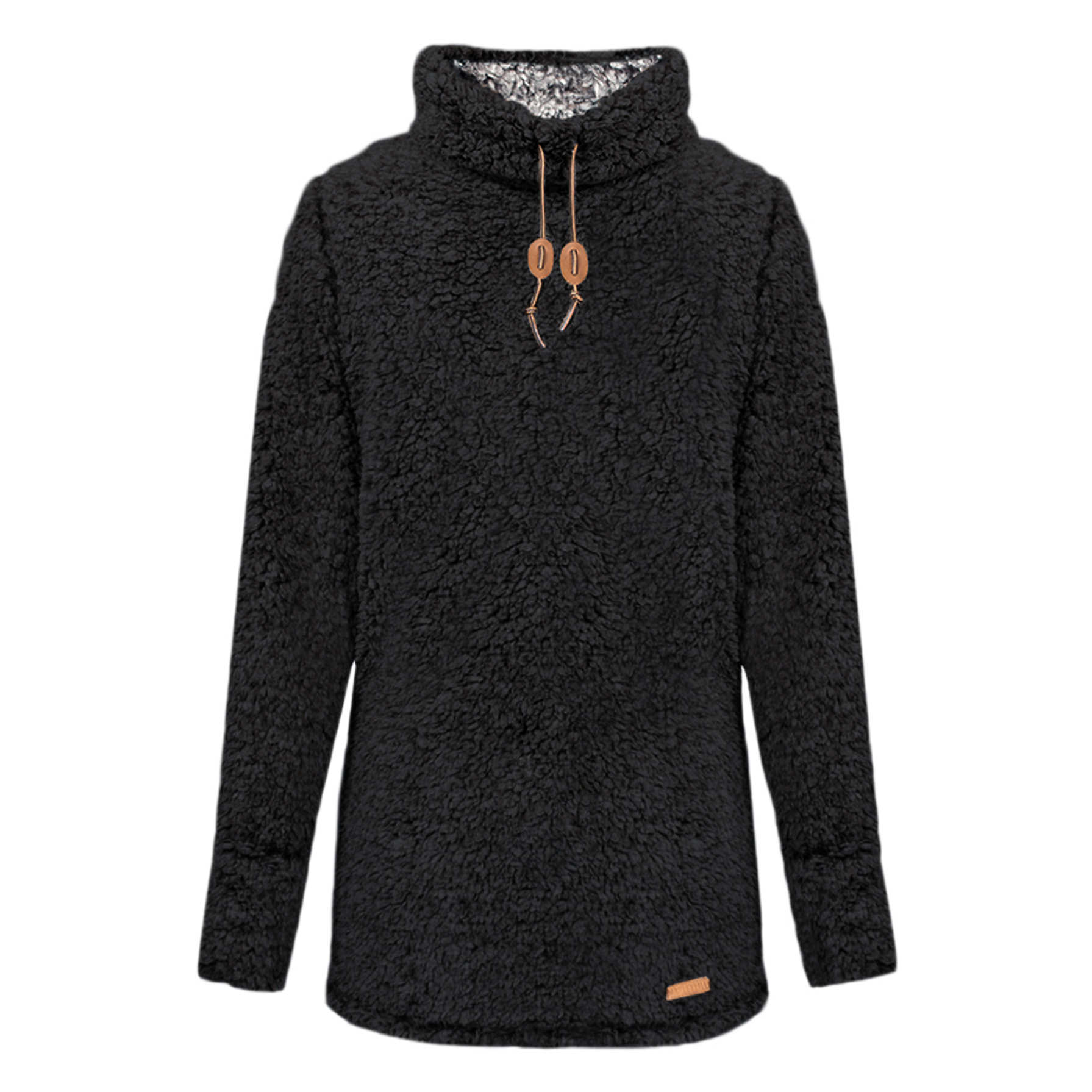 cozy Heathered Sherpa Turtleneck Tunic