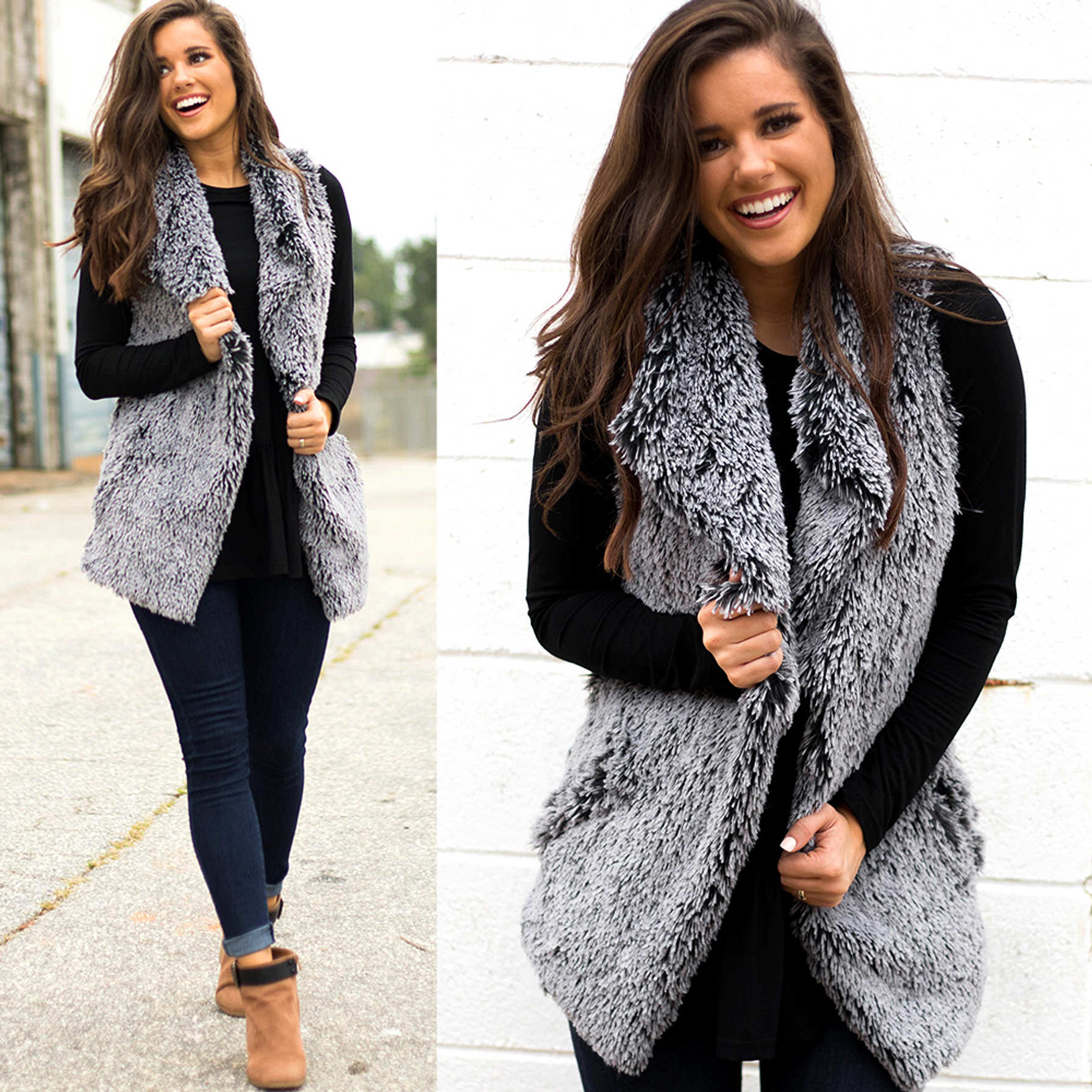 Faux Fur Vest - Shop Stylish & Comfy Women's Vests | Marleylilly
