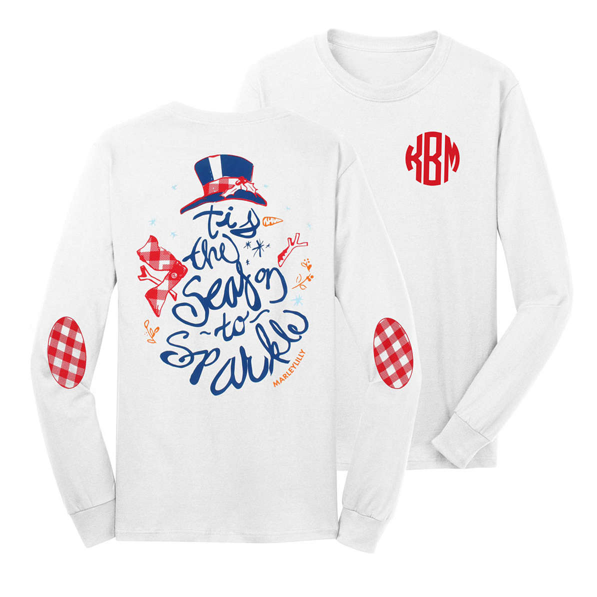 Monogrammed Snowman T-Shirt