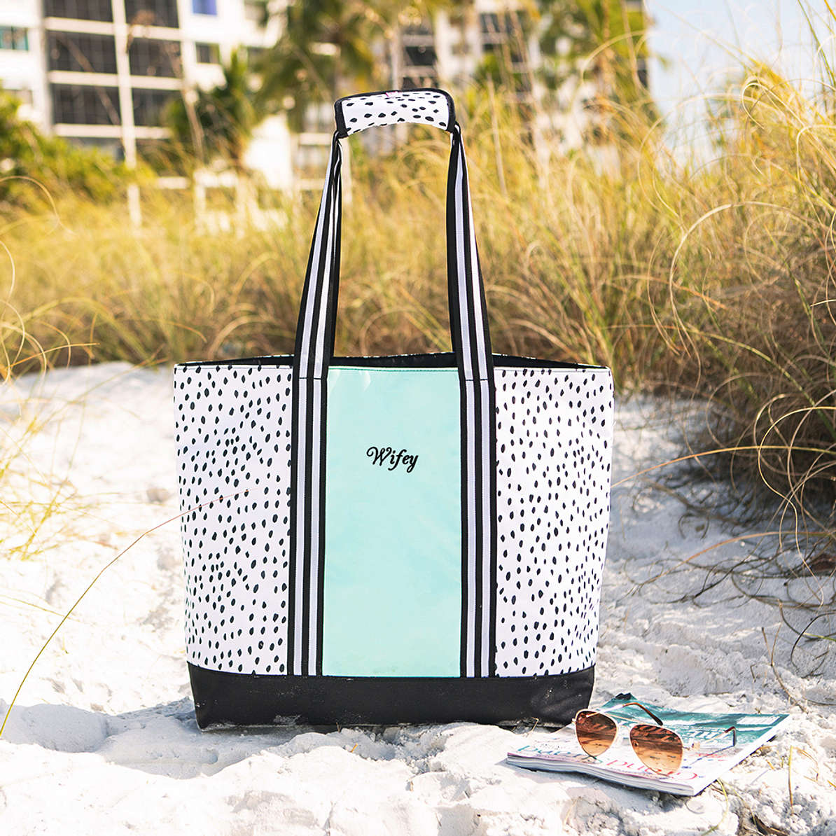 Monogrammed Mega Beach Bag - Marleylilly