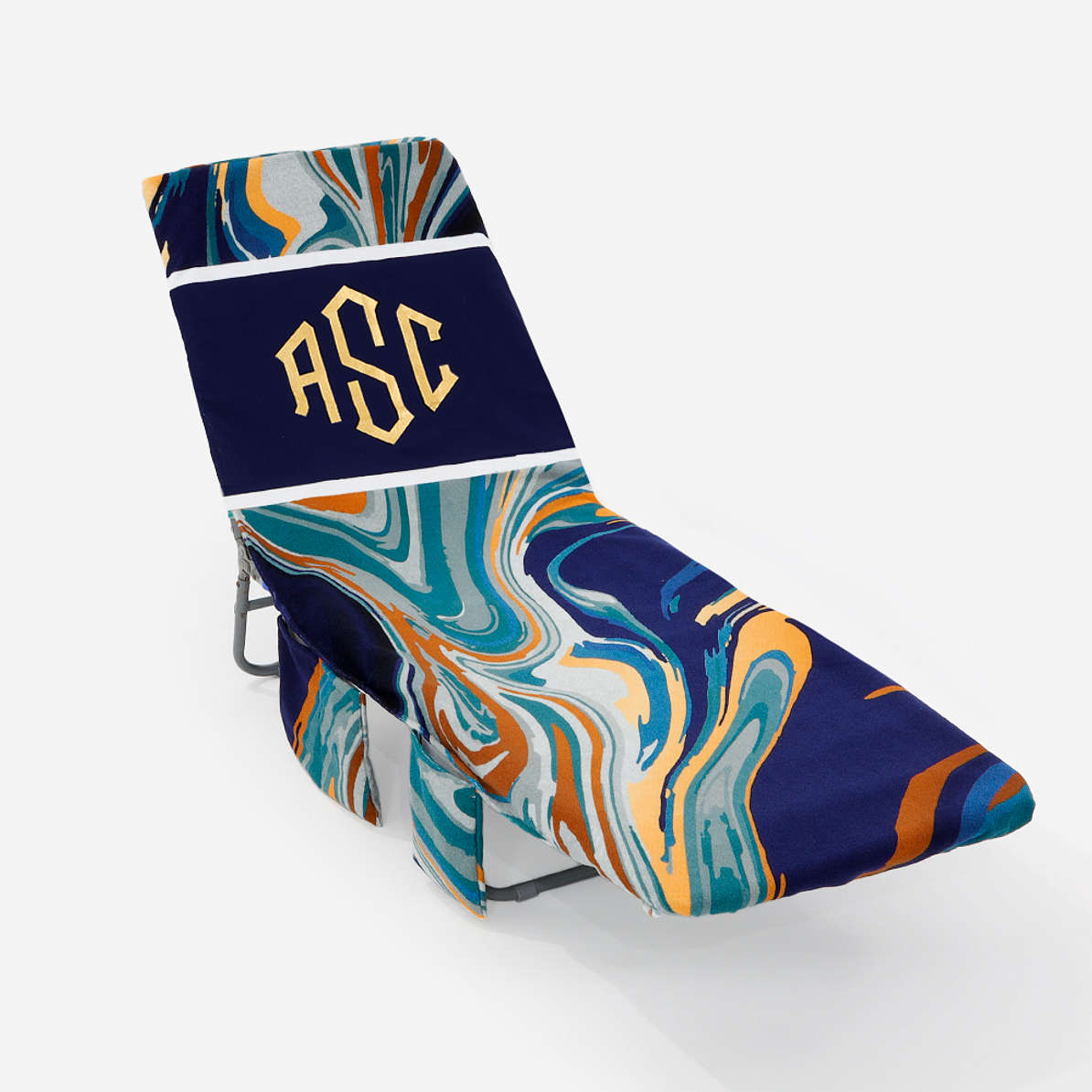 Monogrammed Lounge & Beach Chair Cover - Marleylilly