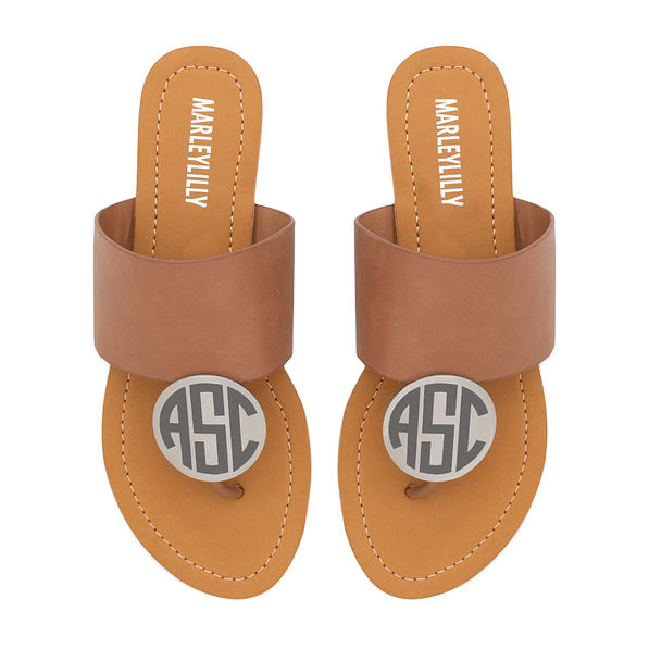 Monogrammed Sandals - Custom Personalized
