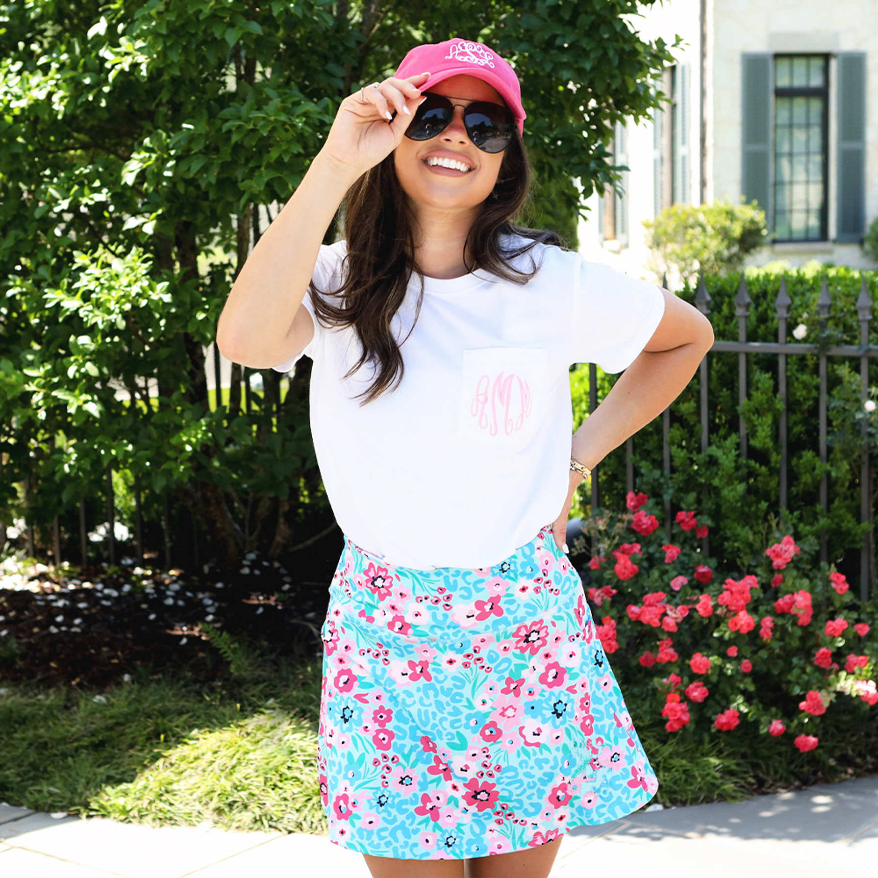 Monogrammed Pocket T-Shirt/Monogram Tee - Marleylilly