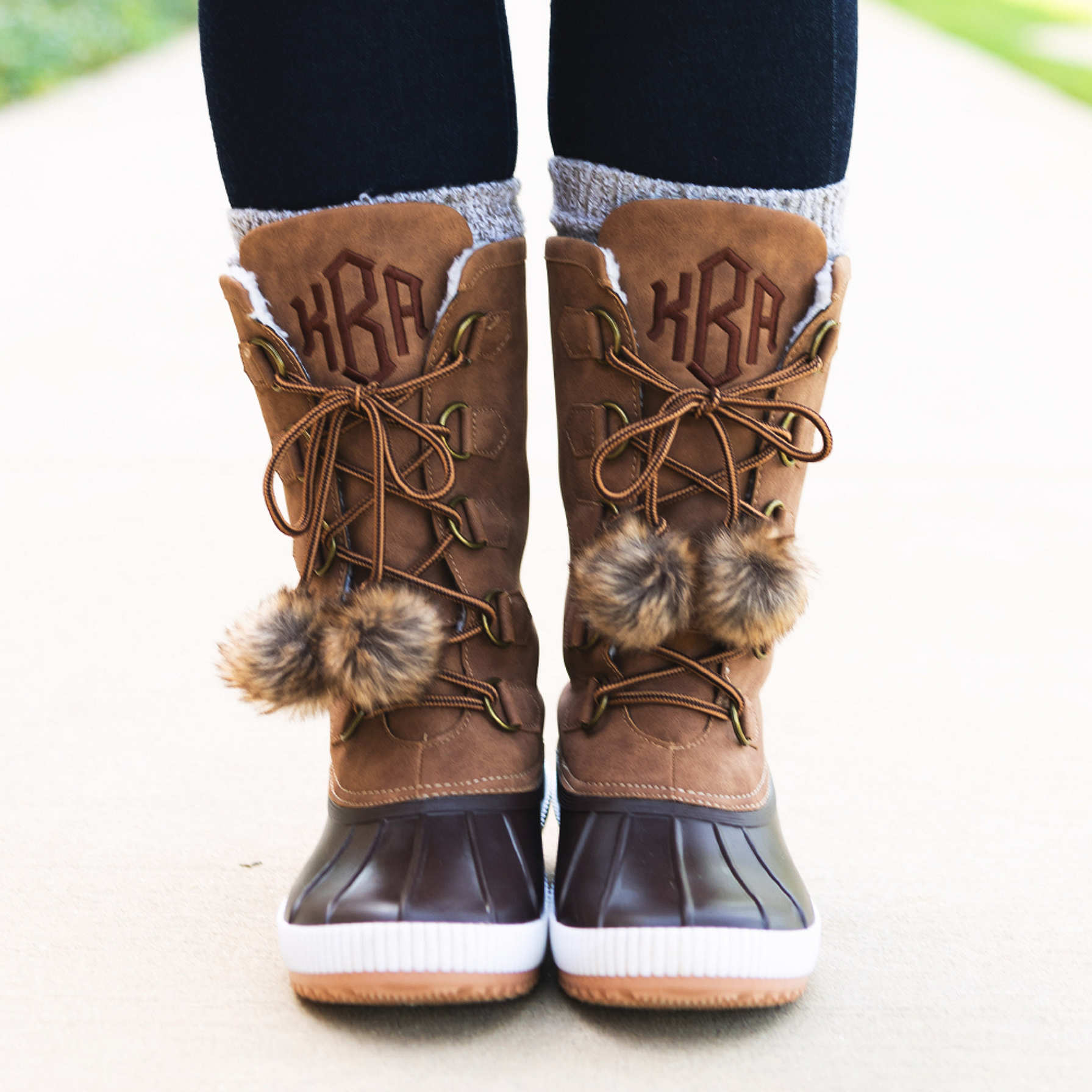 Fun & Fuzzy Duck Boot Shoe Pom Pom Set | Marleylilly