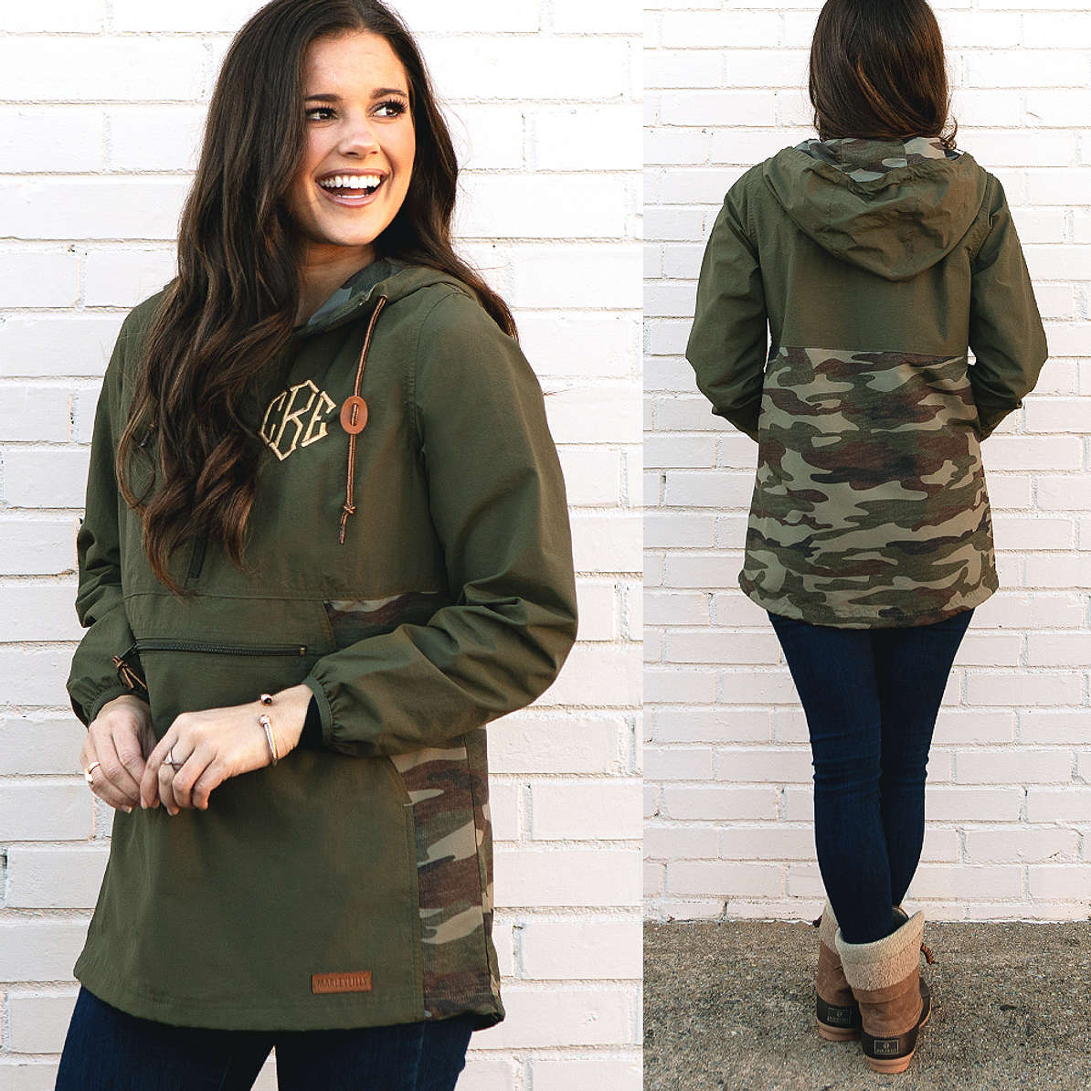 Monogrammed Pullover Rain Jacket - Marleylilly