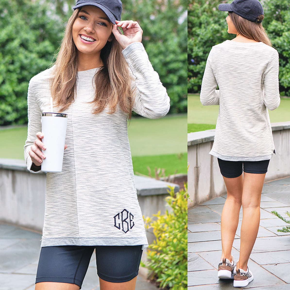 Personalized Sweatshirt Tunic - Marleylilly