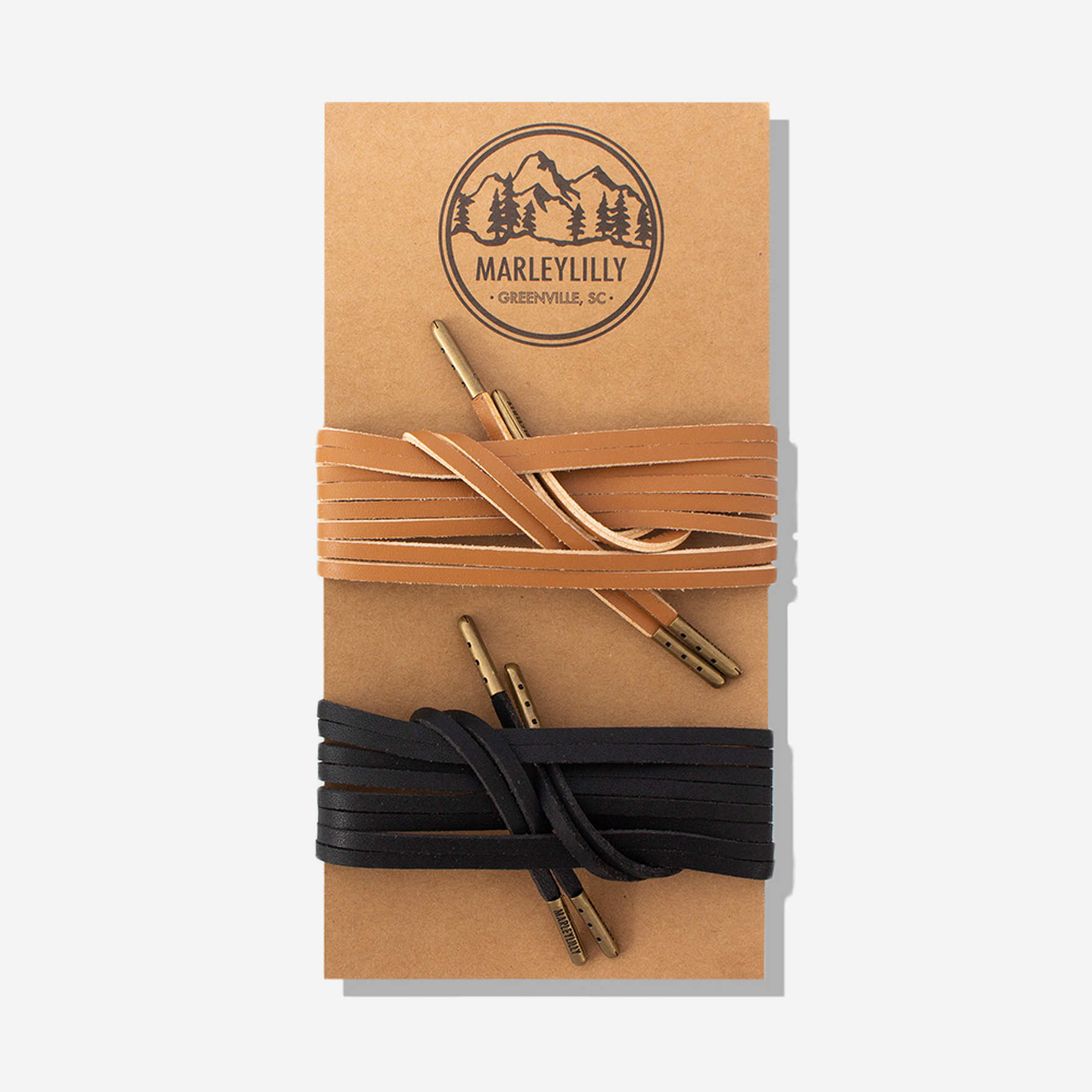 Brown & Black Suede Shoe Laces - Marleylilly