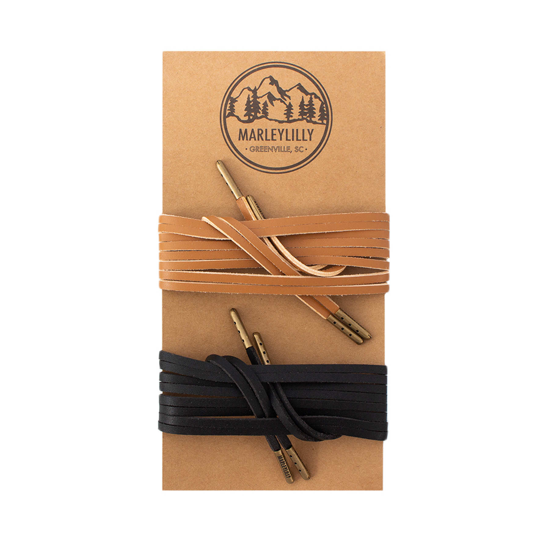 Brown & Black Suede Shoe Laces - Marleylilly