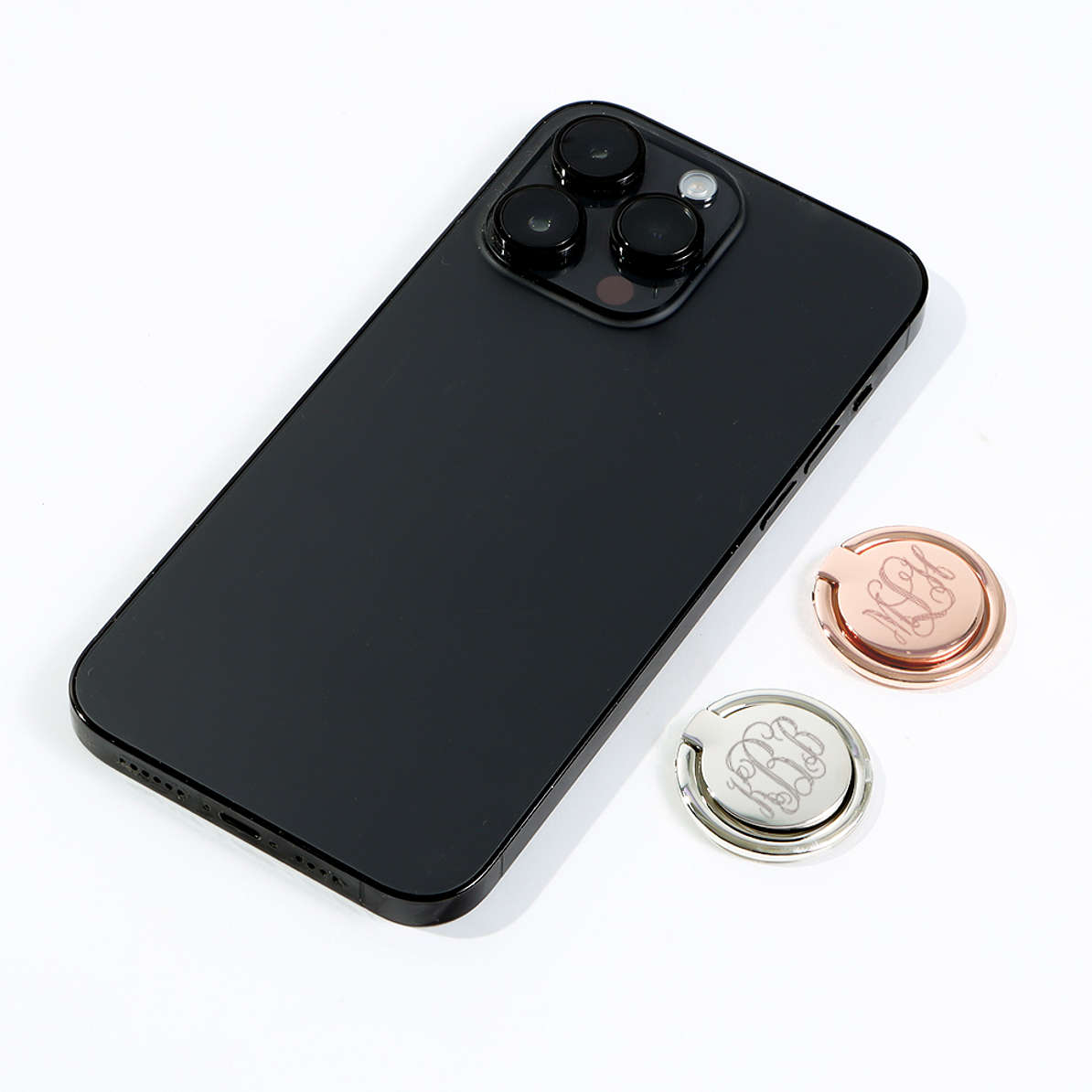 Monogrammed Phone Ring Holder - Marleylilly