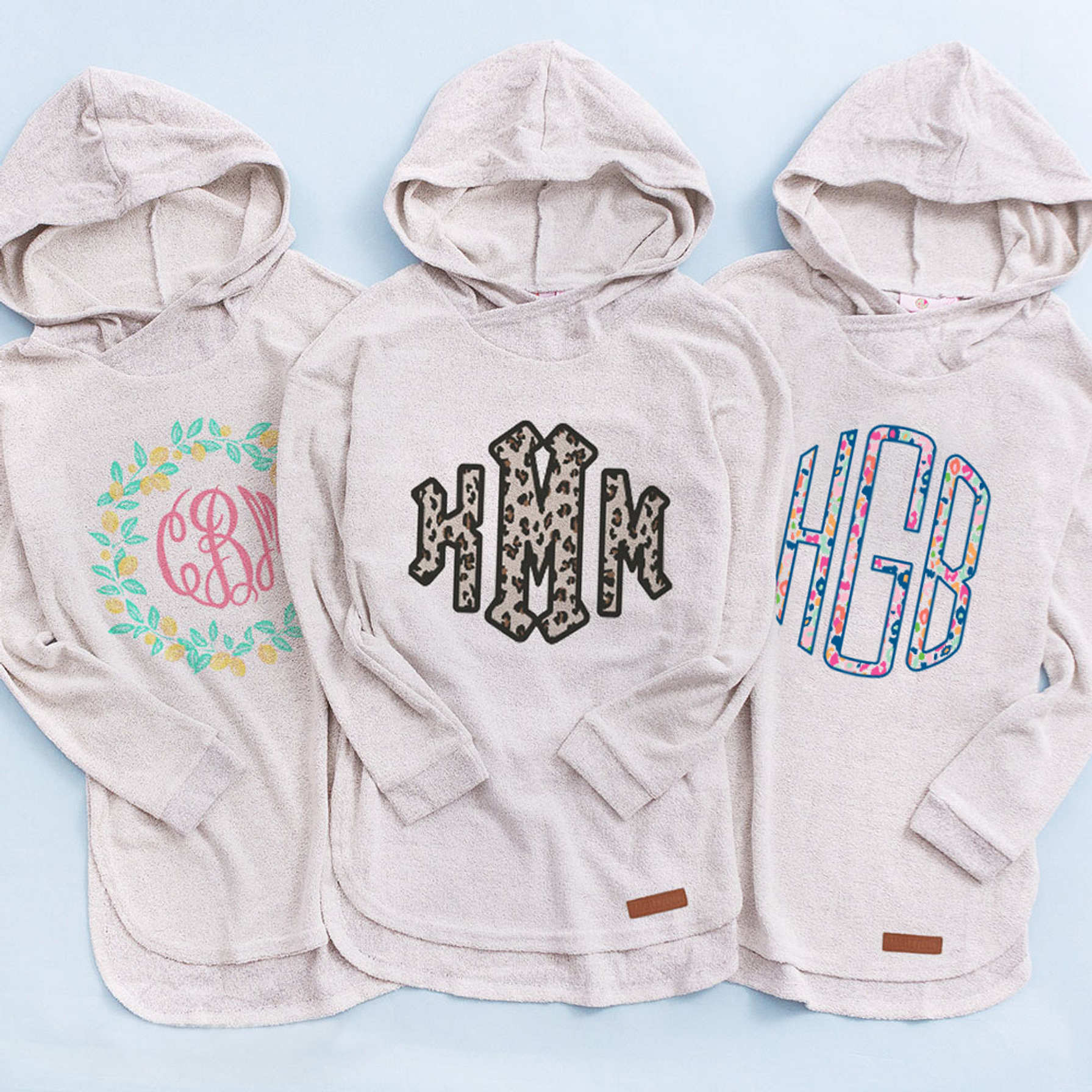 Monogrammed Hoodie - Terry Long-Sleeve Custom Hoodie