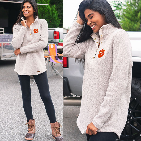 Ladies Clemson Pullover