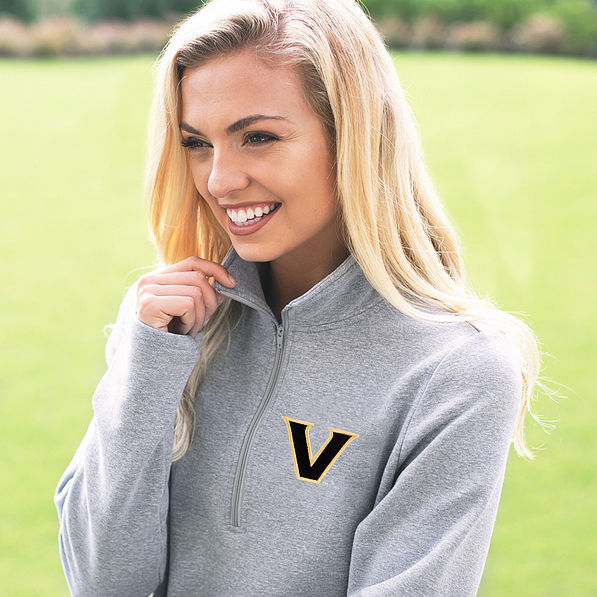 Vanderbilt Commodores Pullover Sweatshirt in Heather Gray - Marleylilly