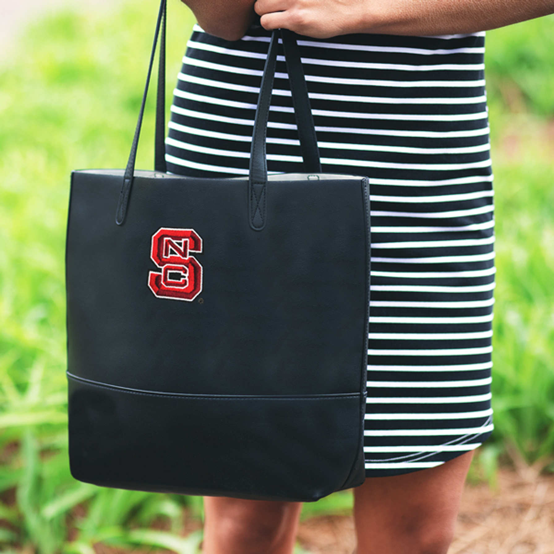 NC State Wolfpack Tote Bag in Black - Marleylilly