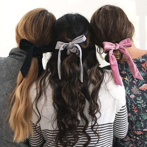 Bow Scrunchie Set in Multiple Colors - Marleylilly