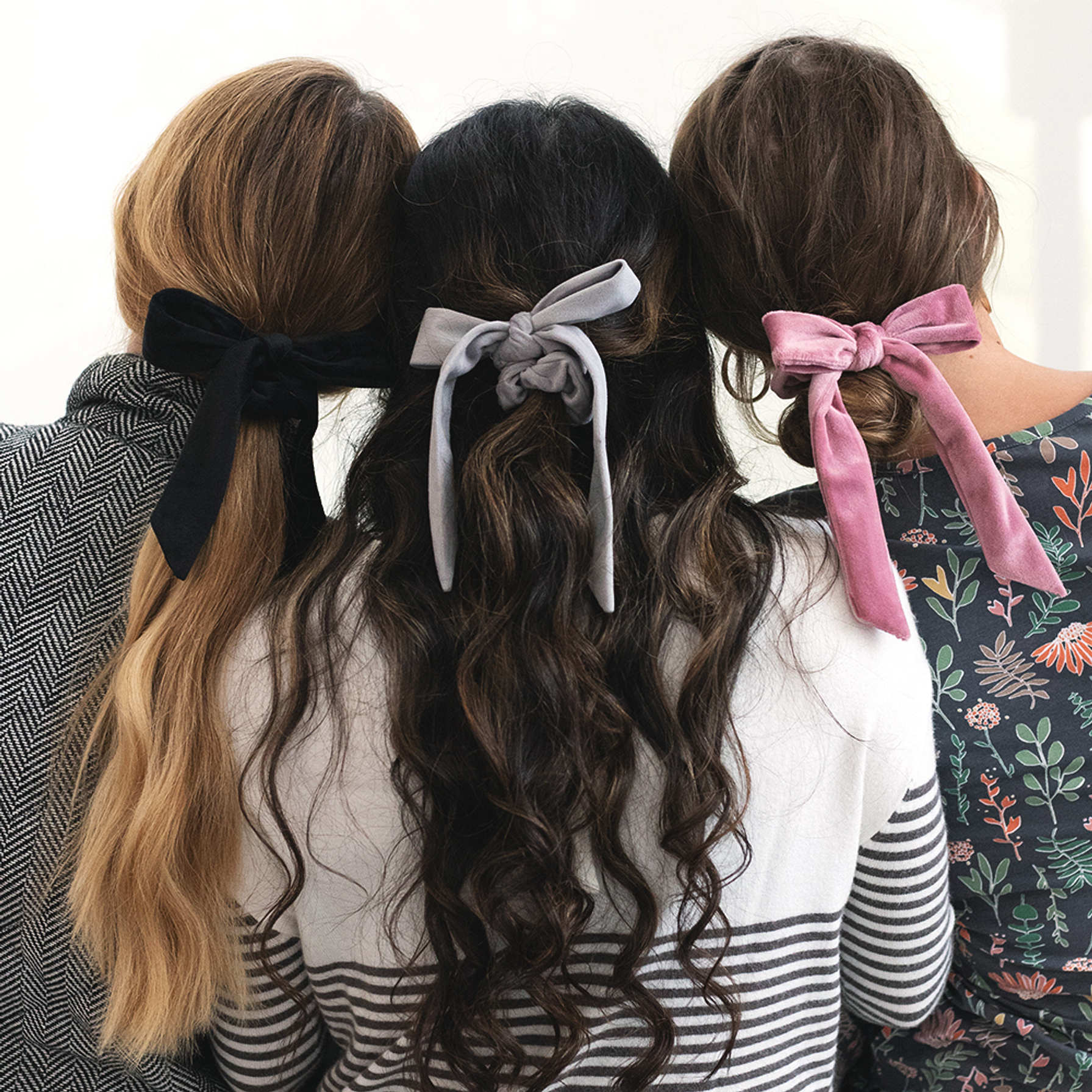 Bow Scrunchie Set in Multiple Colors - Marleylilly