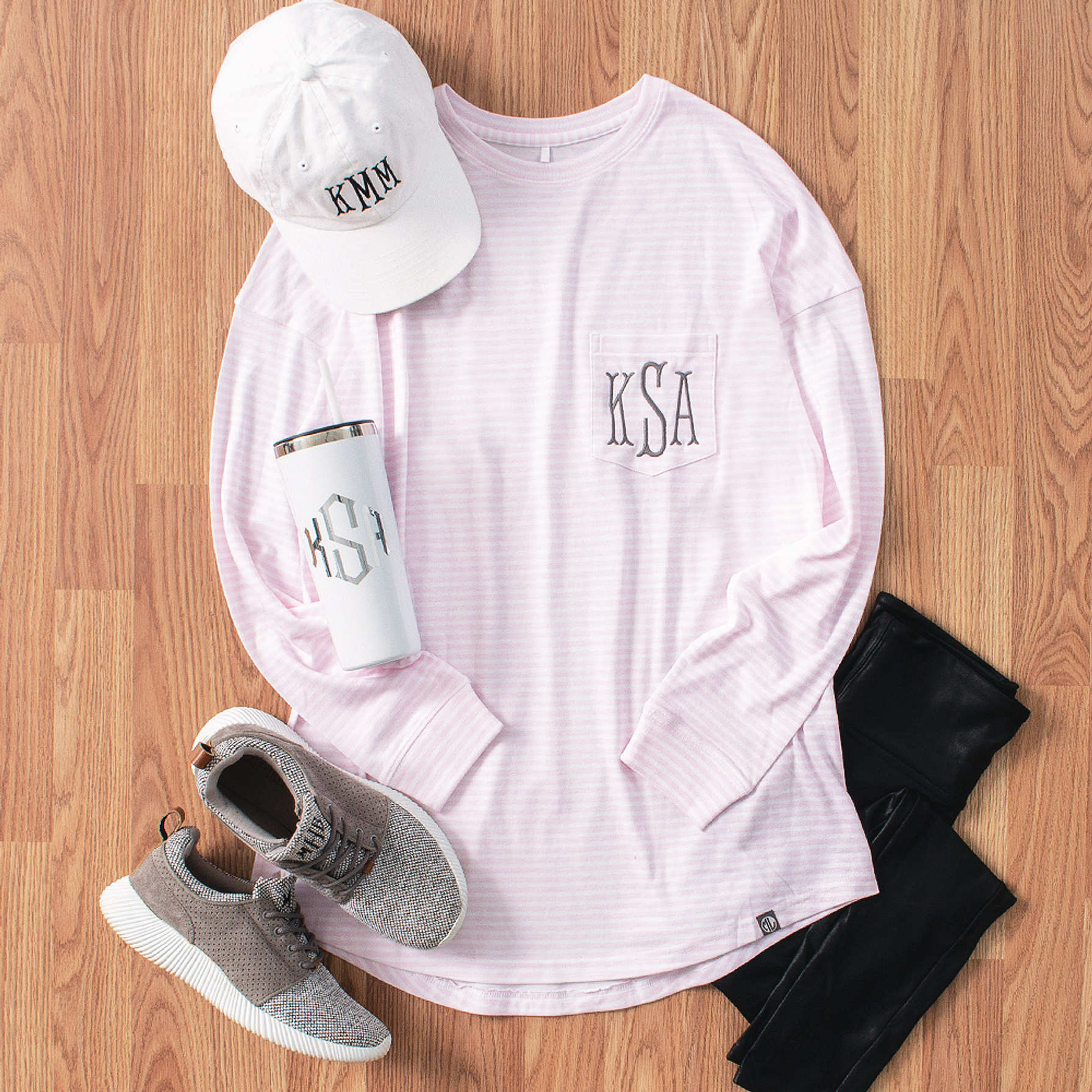 Monogrammed Long-Sleeve Shirt — Marleylilly
