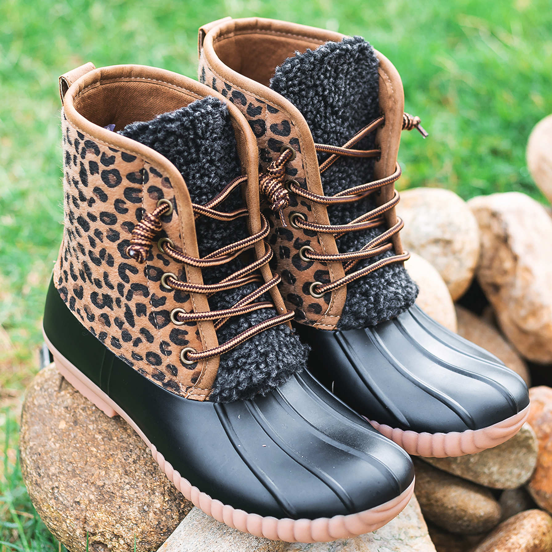 Duck Boot Sherpa Tongue Set