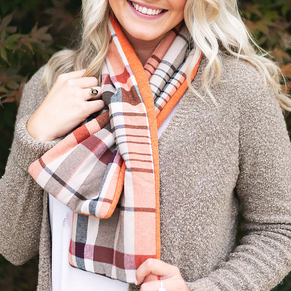 Personalized Reversible Quilted Scarf - Marleylilly