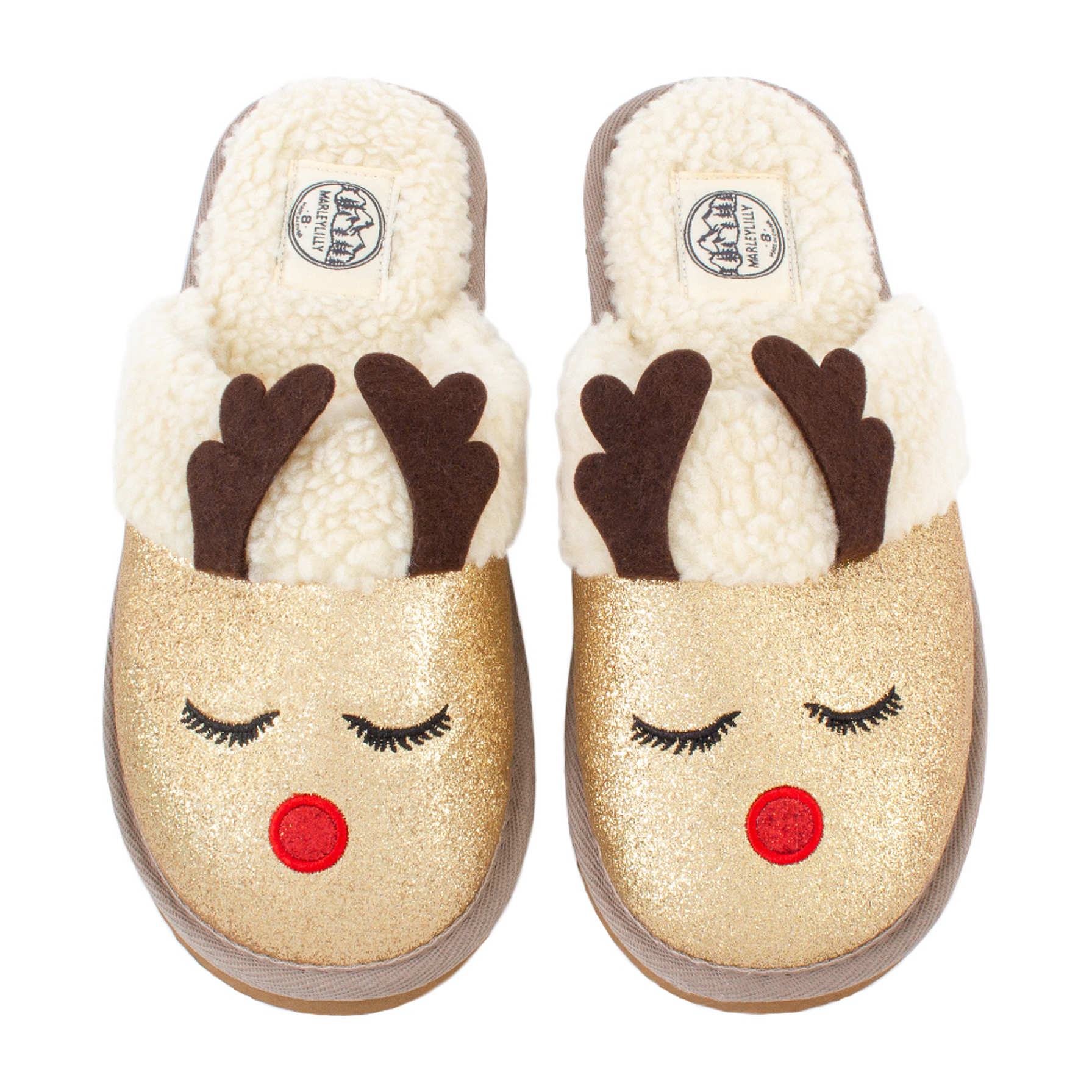 Christmas Reindeer Slippers - Marleylilly