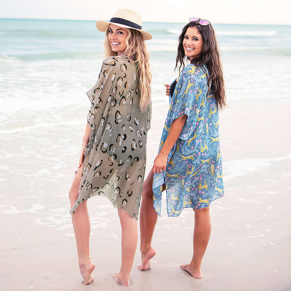Leopard Kimono Cover Up