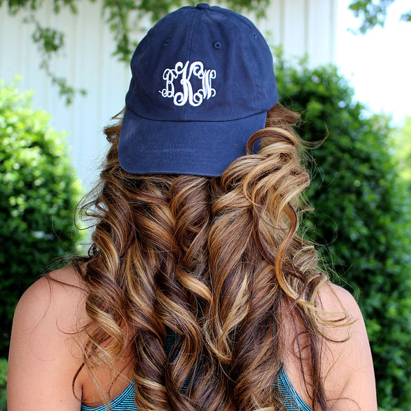 Monogrammed Baseball Cap for Women - Marleylilly