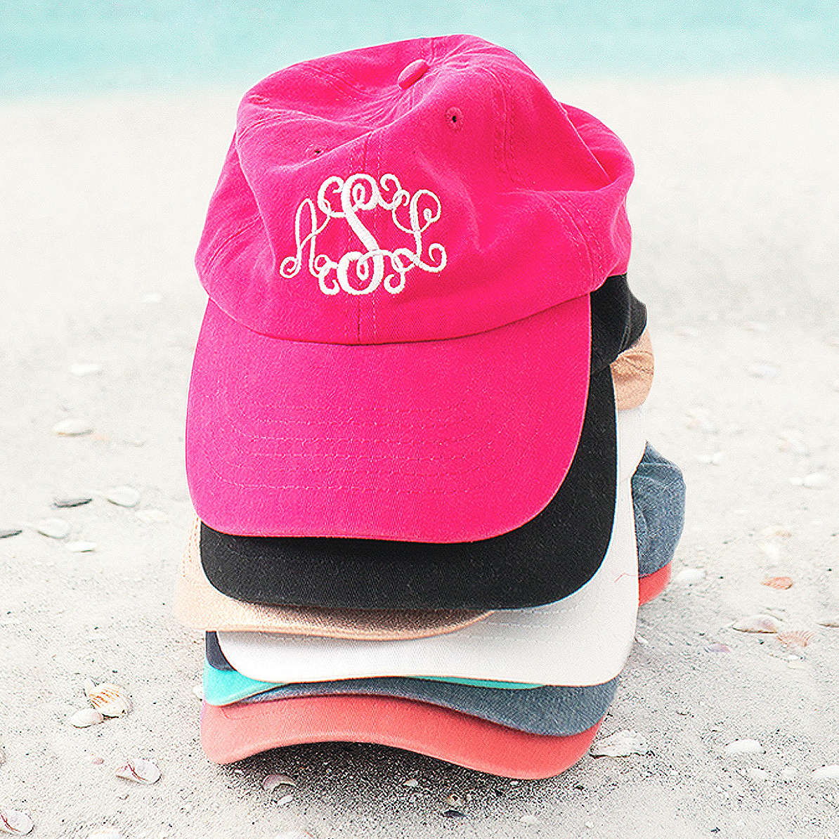 Monogrammed Baseball Cap for Women - Marleylilly