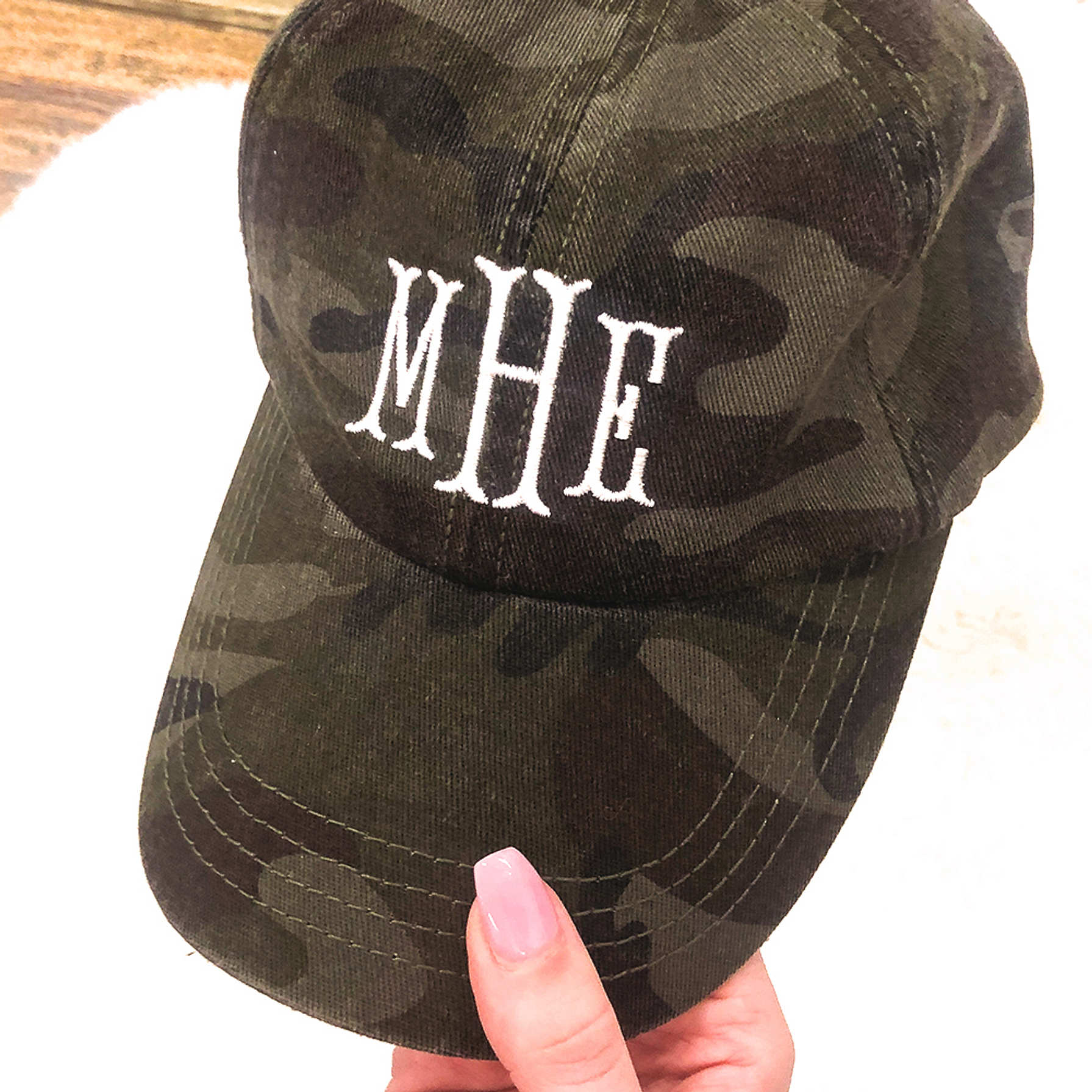 Monogrammed Baseball Cap for Women - Marleylilly