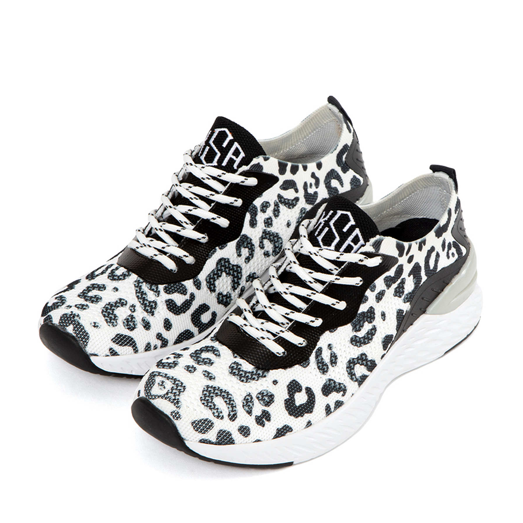 Monogrammed Leopard Sneakers | Lightweight Mesh & Foam