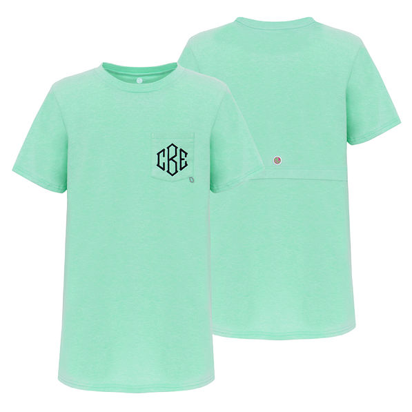 Personalized Mint Pocket T-Shirt - Marleylilly