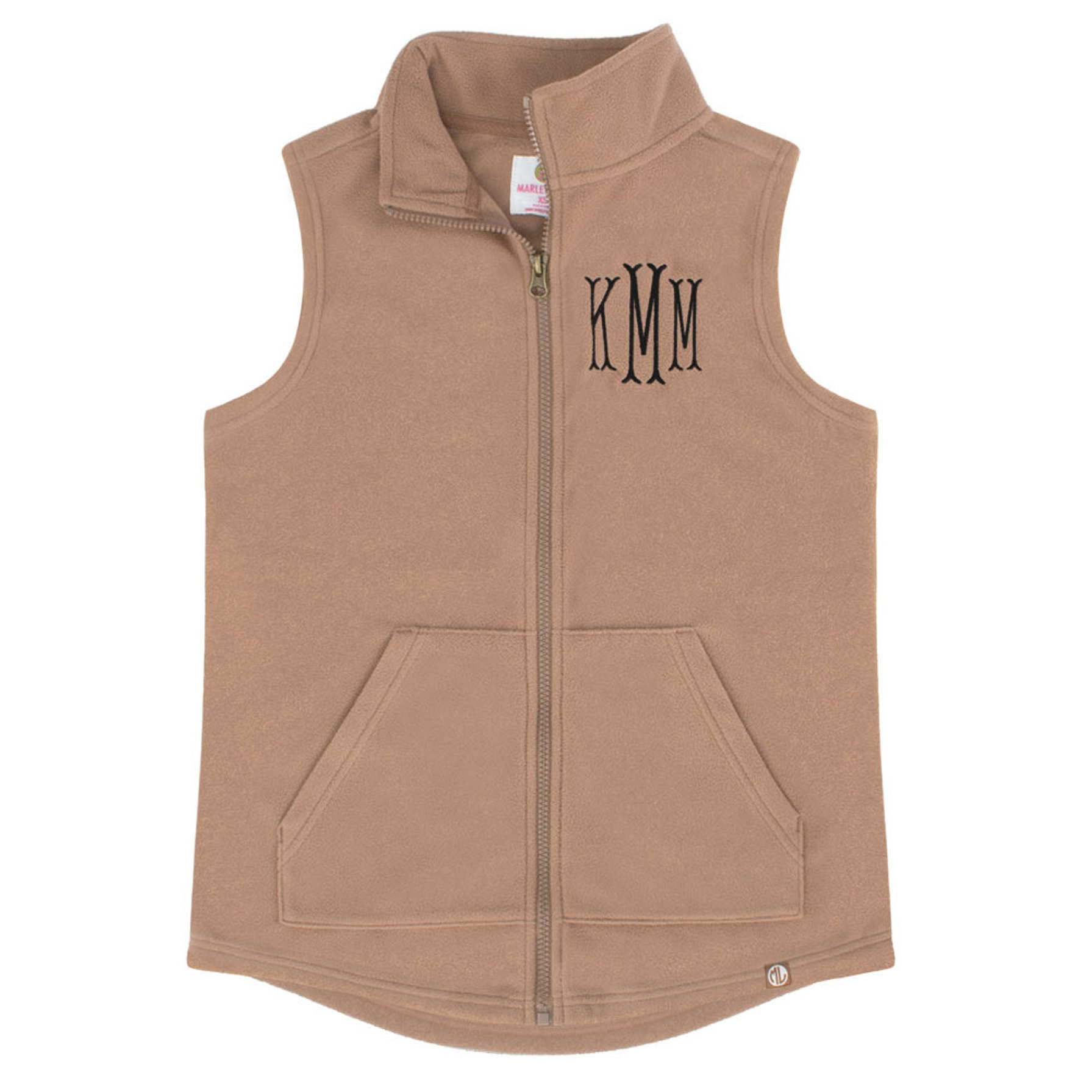 Ladies Personalized Fleece Vests - Marleylilly