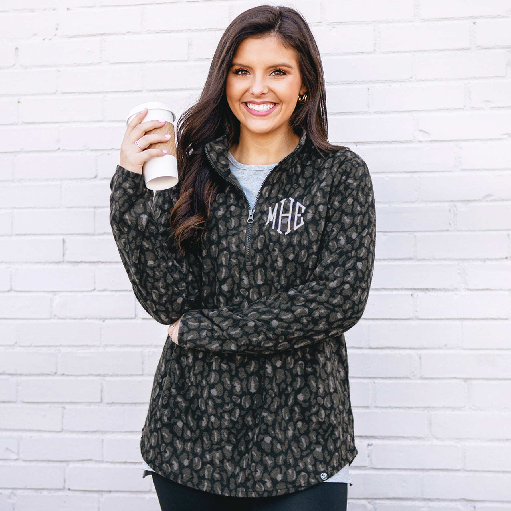 Monogrammed Microfleece Pullover - Marleylilly.com